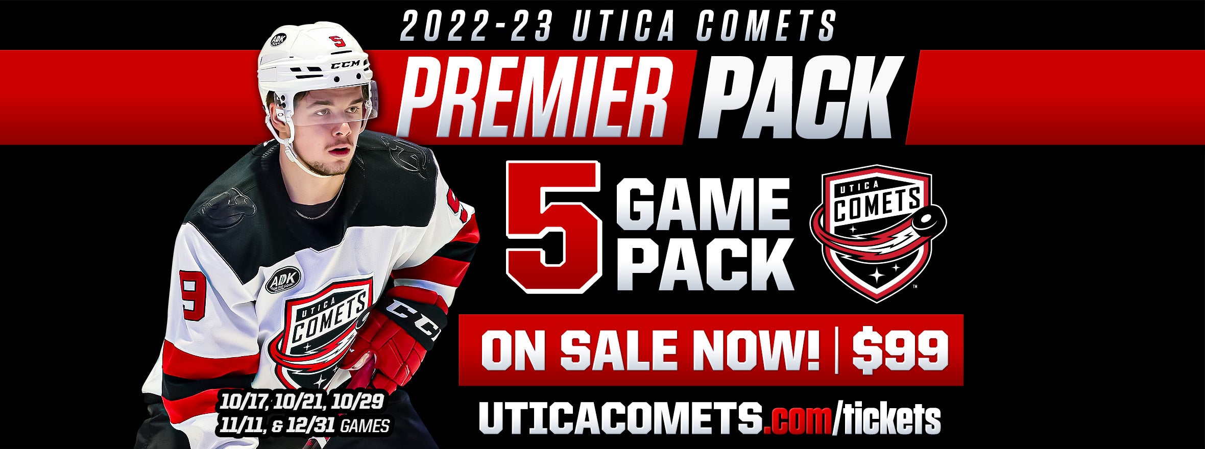 Utica Comets Official Website